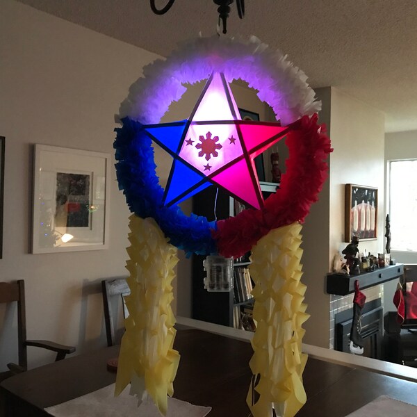 Philippine Colors Traditional Parol With Remote Controlled Light - Etsy ...