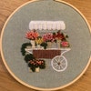 PDF Pattern - 7" Flower Cart - Step by Step Beginner Embroidery Pattern ...