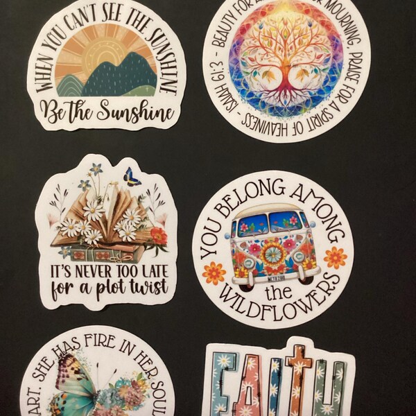 Just Pray Sticker, Bible Sticker Pack, Faith Stickers, Religious Decal ...