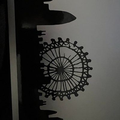 London Skyline Sticker the Vinyl Creations London Eye London Bridge ...