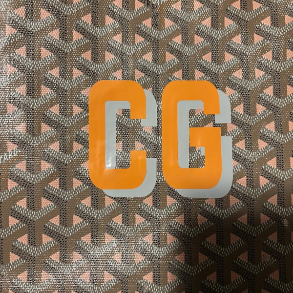 Double-layer Monogram Decal, Shadow Block Monogram, Monogram Sticker ...