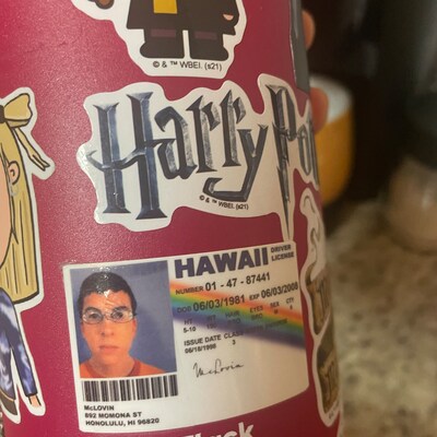 Mclovin Superbad Drivers License Waterproof Sticker Jonah Hill Decals ...