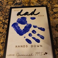Hands Down Best Dad Ever Personalized Engraved Wooden Sign Celebrate ...