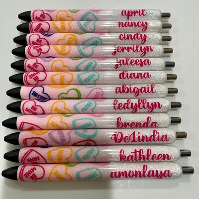 RSVP Personalized Glitter Ball Point Pen - Etsy