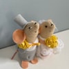 Wedding Cake Topper, Wedding Mice, Bride and Groom Mouse, Decoration ...
