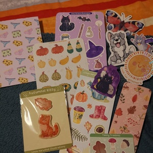 Thank You Teacher Gift Set With Card, Notepad, Sticker Sheet, Magnetic ...