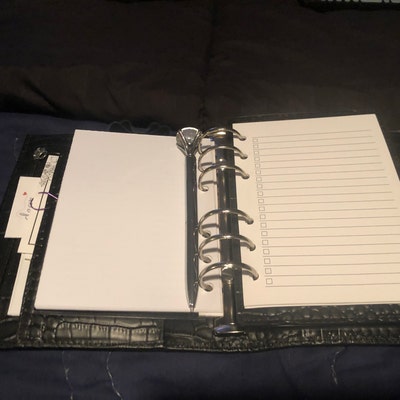 PRINTED True A6 Lined Checklist Insert Lined Planner Pages to Do List ...