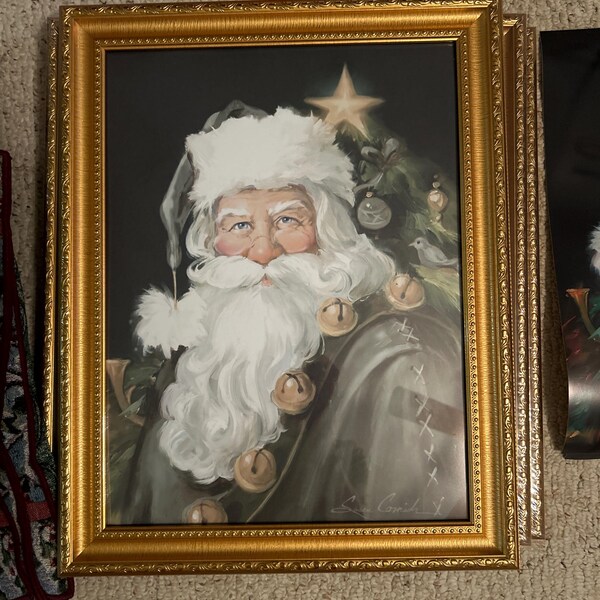 Moonlit Santa by Susan Comish - Etsy