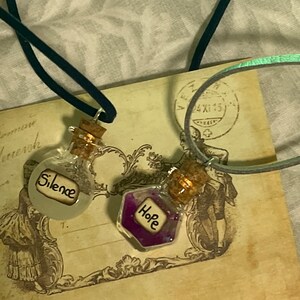 Potion Bottle Necklace Powers Collection 5 Glow in the - Etsy