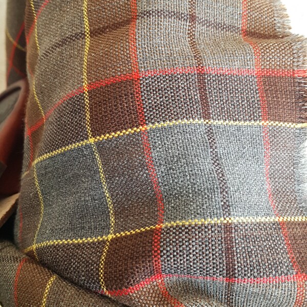 OUTLANDER Fraser Officially Licensed Homespun Wool Blend Tartan Fabric ...