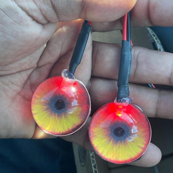LED Costume / Fursuit Eyes (power Options!) - Custom - 1.25 - 2 ...
