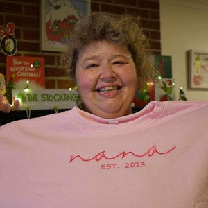 Custom Mimi Claus Sweatshirt, Christmas Mimi Claus Sweatshirt, Xmas ...