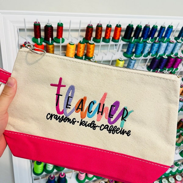 Teacher Machine Embroidery Design. 6 Sizes - Etsy