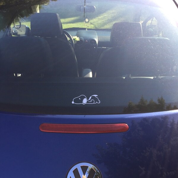 Lazy Snoopy Vinyl Decal Sticker - Etsy