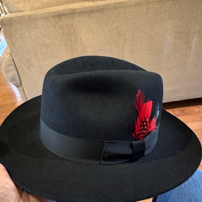 Powder Blue El Capo Wide Brim Center Dent Fedora by Bellissimo - Etsy