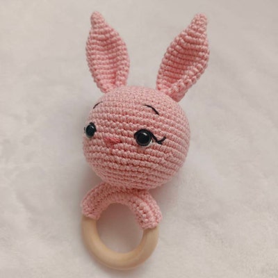 PATTERN ONLY: Bunny Rattle Rabbit Rattle Bunny Amigurumi Toy Instant ...