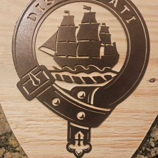 Custom Metal Family Crest Sign / Family Crest / Metal Family Crest ...