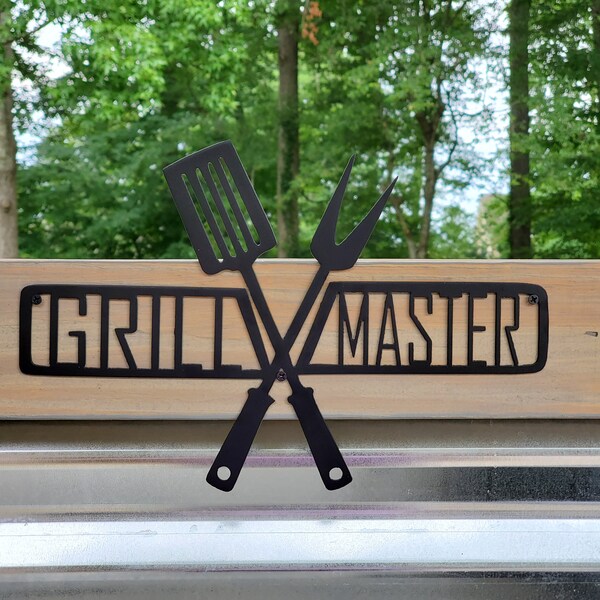 Grill Master Metal Sign Father's Day Gift-gift for Him-bbq Sign - Etsy