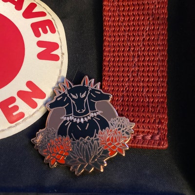 Cerberus Hard Enamel Pin Greek Collection Unique Fantasy Mythology Art ...