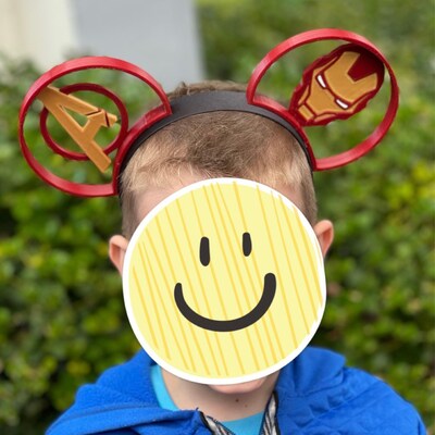 Iron Man Avengers 3D Mickey Ears - Etsy