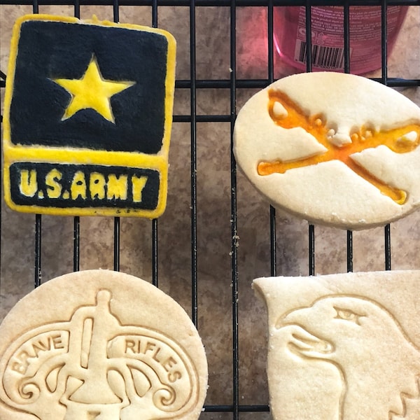 U.S. Army Logo Patch Cookie and Fondant Cutter - Etsy