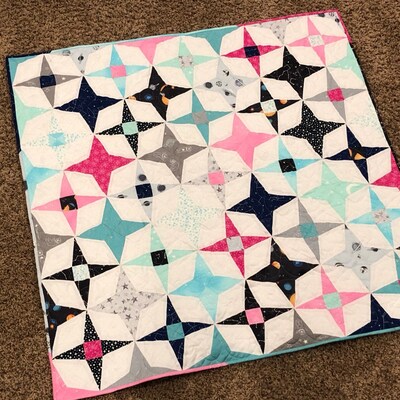 Modern Quilt Pattern Off-centered Squares PDF - Etsy
