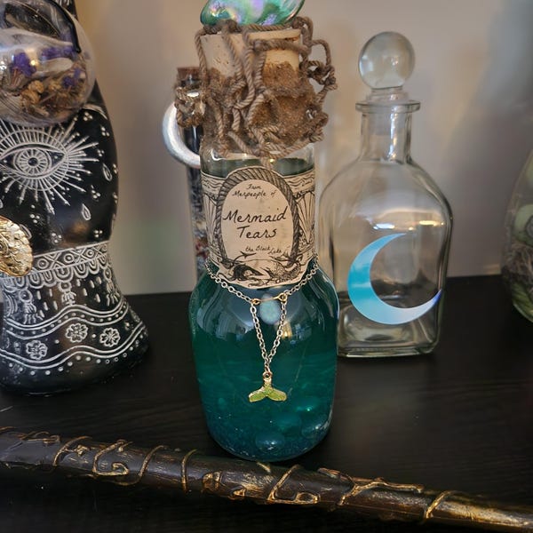 Mermaid Tears Potion Bottle | Color Changing Magic Potion | Glass ...