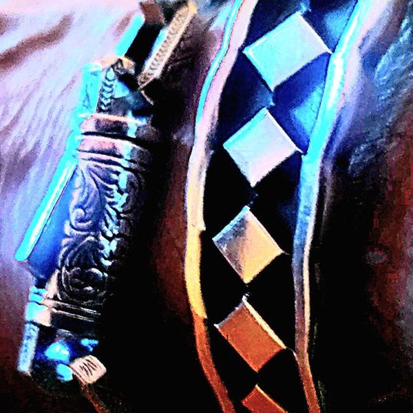 Handmade 925 Sterling Silver Red Ruby Cyborg Gothic Robot Biker Mens ...