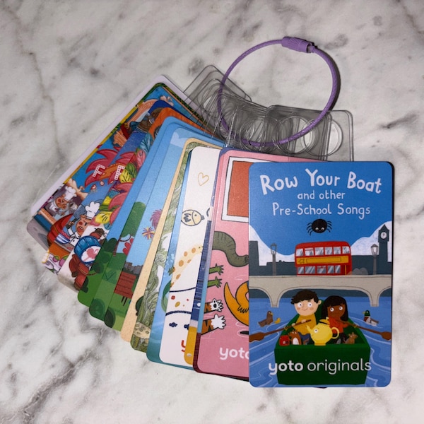 Yoto Card Ring and Tab Set for Organized Yoto Storage and Display, 11 ...