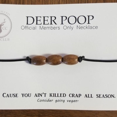 Deer Poop Necklace Gag Gift Hunter Gift, Funny Hunter Gift - Etsy