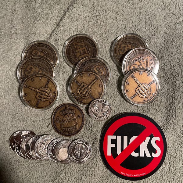 Official Asshole Coin - by ZFG Inc./zero Fucks Coin™ - Etsy