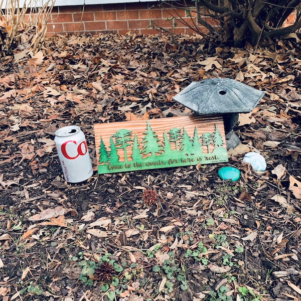 John Muir Forest Sign Forest Scene Sign Tree Scene Sign Rustic Forest ...