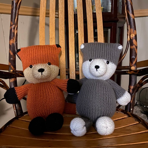 Fox & Wolf - Circular Knitting Machine Pdf Pattern - Sentro Addi ...