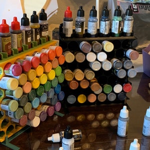Model Paint Organizer 45 Bottles Paint Rack Wall Mount or Table Stand ...