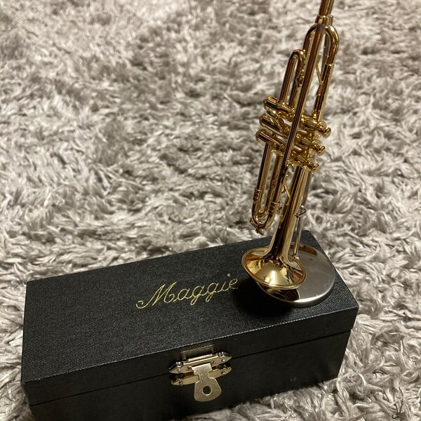 Personalized Miniature Trumpet - Music Gift - Instrument - Gifts for ...