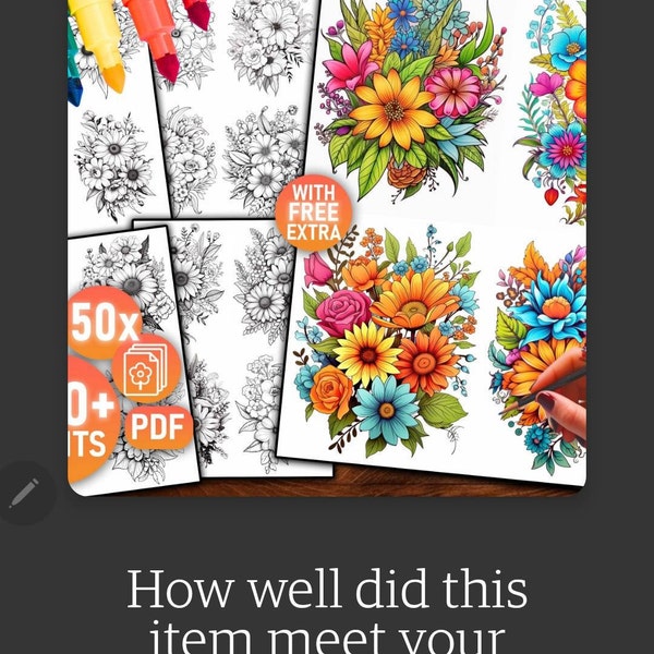 50+ Kawaii Coloring Pages, Floral Coloring Page, Flower Coloring Page ...