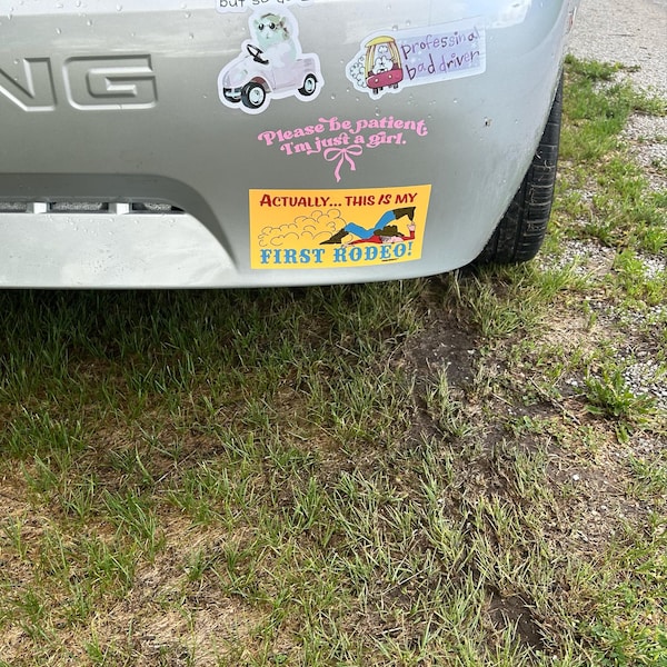 Powered by Polka Dots and Moonbeams Bumper Sticker, Funny Bumper ...