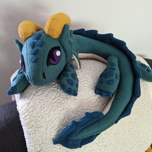 Neck Dragon Plush Sewing Pattern .pdf Tutorial Posable - Etsy