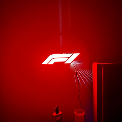 Formula 1 LED Sign Display Shelf - Etsy
