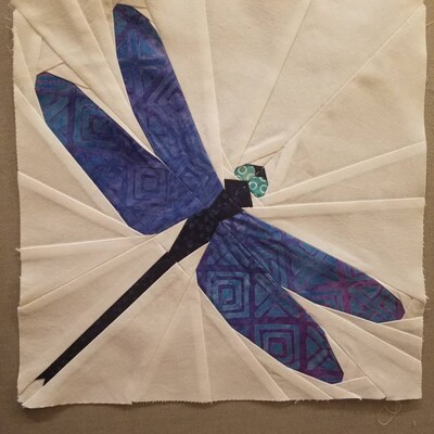 Dragonfly Paper Pieced Pattern - Etsy