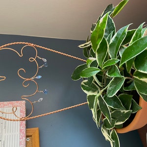 Twisted Copper Flamingo Hoop Trellis Hoya Trellis Circle Trellis ...