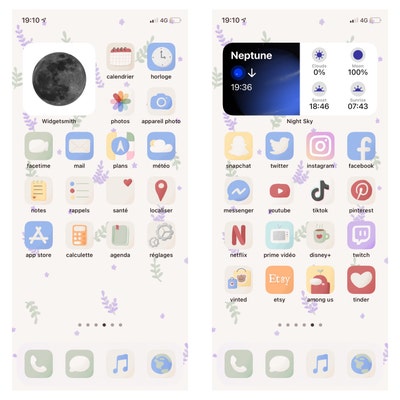 Cute Hand-drawn iPhone App Icon Set ios & Android - Etsy