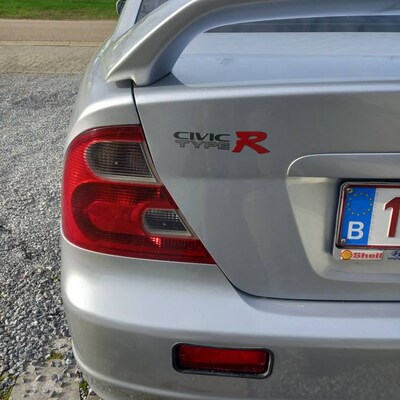 VTEC Civic Sticker 88-91 Fits Civic Ef / Ef / Ed Rear Reproduction ...