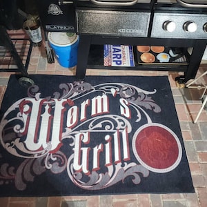 Personalized BBQ Grill Mat With Your Photo, Non-slip Custom Dad Gift on ...