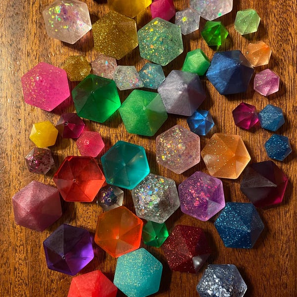Resin Jewels Random Assortment / Loose Parts / Sensory Play / Treasure ...