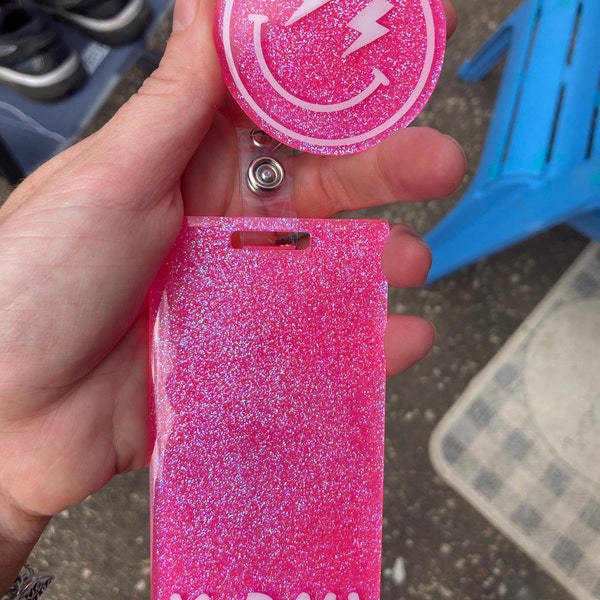 Broke and Boujee Interchangeable Badge Reel Medical ID Tag Badge Holder ...