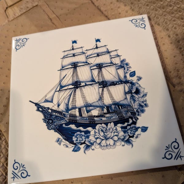 Delft Blue Ceramic Tile: Darth Vader Star Wars | Modern Dutch Design ...