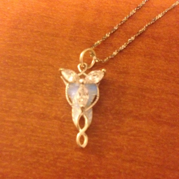 Angel Pendant Glow in the Dark / Sterling Silver Angel Necklace / Elfic ...
