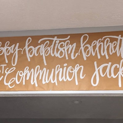 Butcher Paper HAPPY BIRTHDAY Banner Birthday Cupcake Generic Bday ...