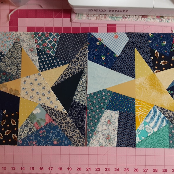 Scrappy Star Paper Piecing Pattern, Multi Sizes, PDF - Etsy